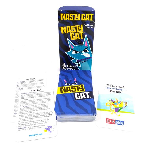 Kookipets | Games | Nasty Cat Card Game 26 Players 6 Catthemed Twist On ...